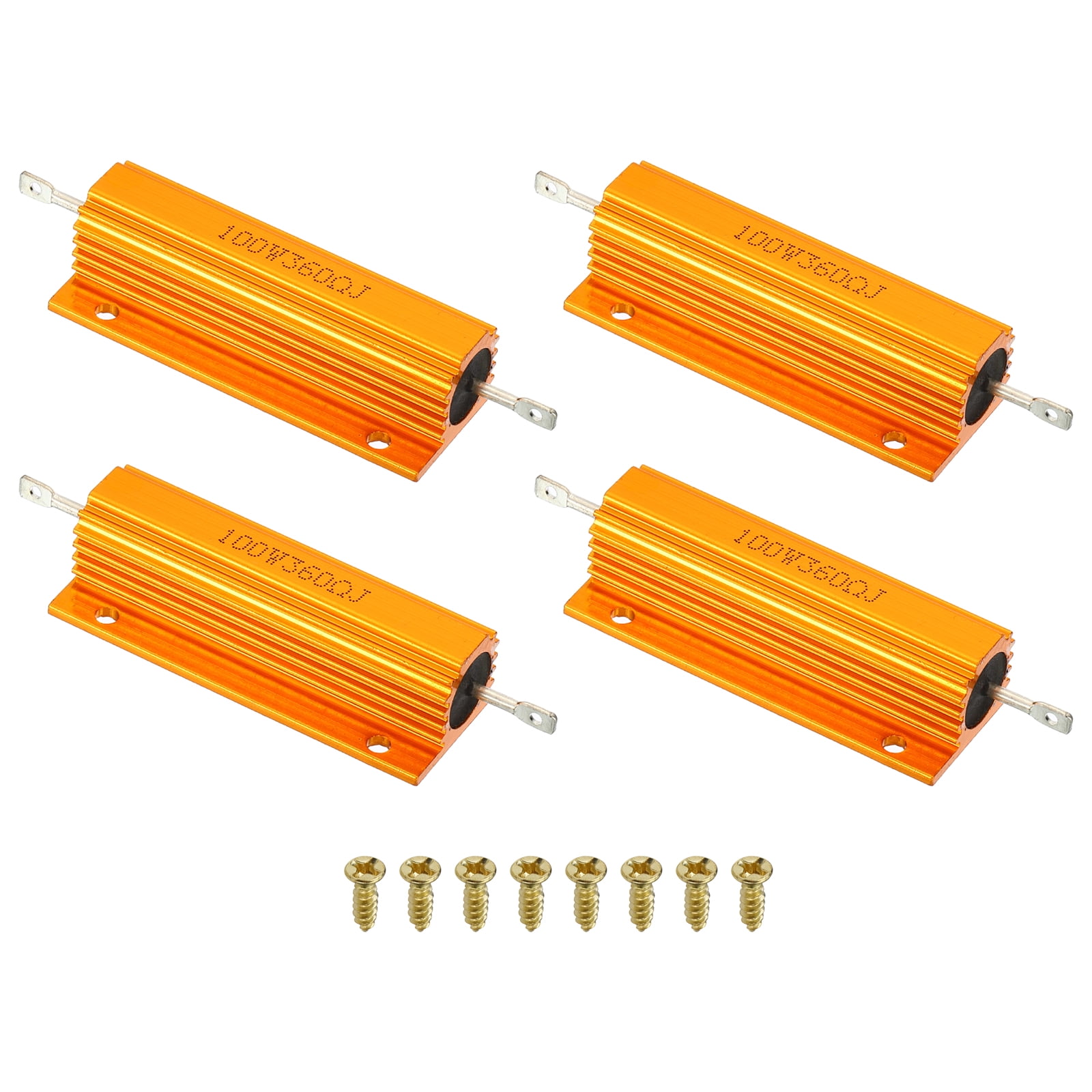 100W 360 Ohm Aluminum Shell Resistor Housing Resistor with Screws 4Set ...