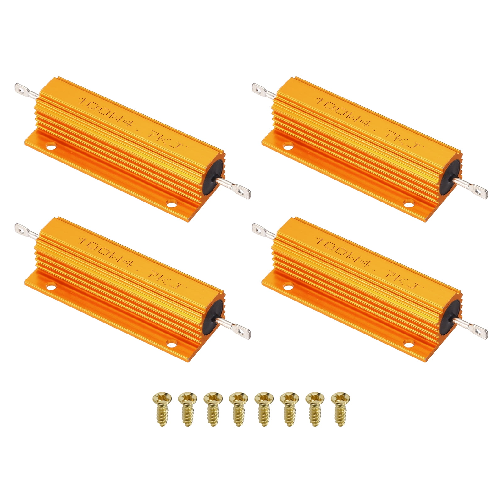 100W 4.7K Ohm Aluminum Shell Resistor Housing Resistor with Screws 4Set ...