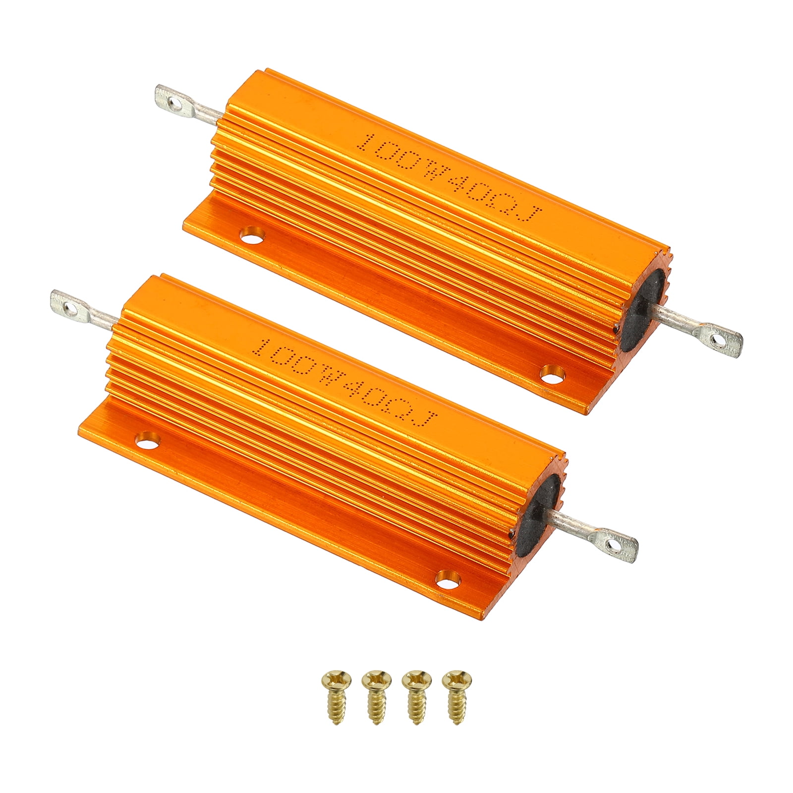 100W 40 Ohm Aluminum Shell Resistor Housing Resistor with Screws 2Set ...