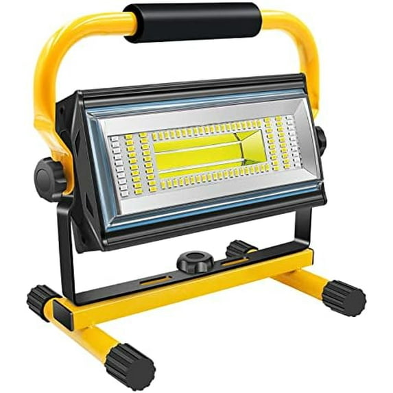 100W COB Rechargeable Work Light, 7000LM Cordless LED Work Lights ...