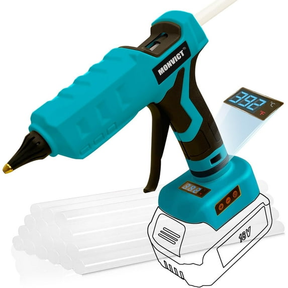 100W Cordless Glue Gun for Makita 18V Battery, Upgraded Digital ...