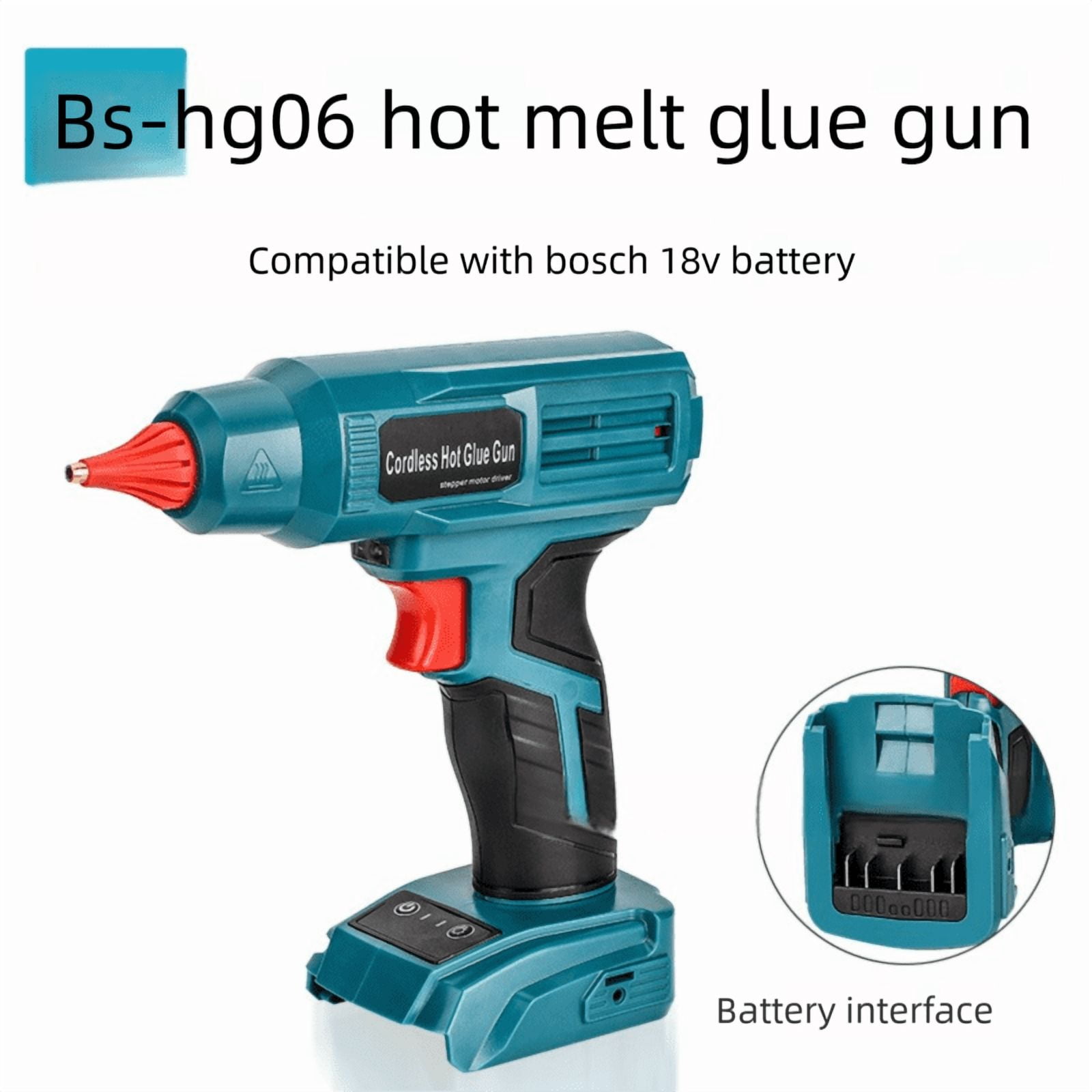 100W Cordless Hot Glue Gun Wireless Melt Digital Display Dispensing ...
