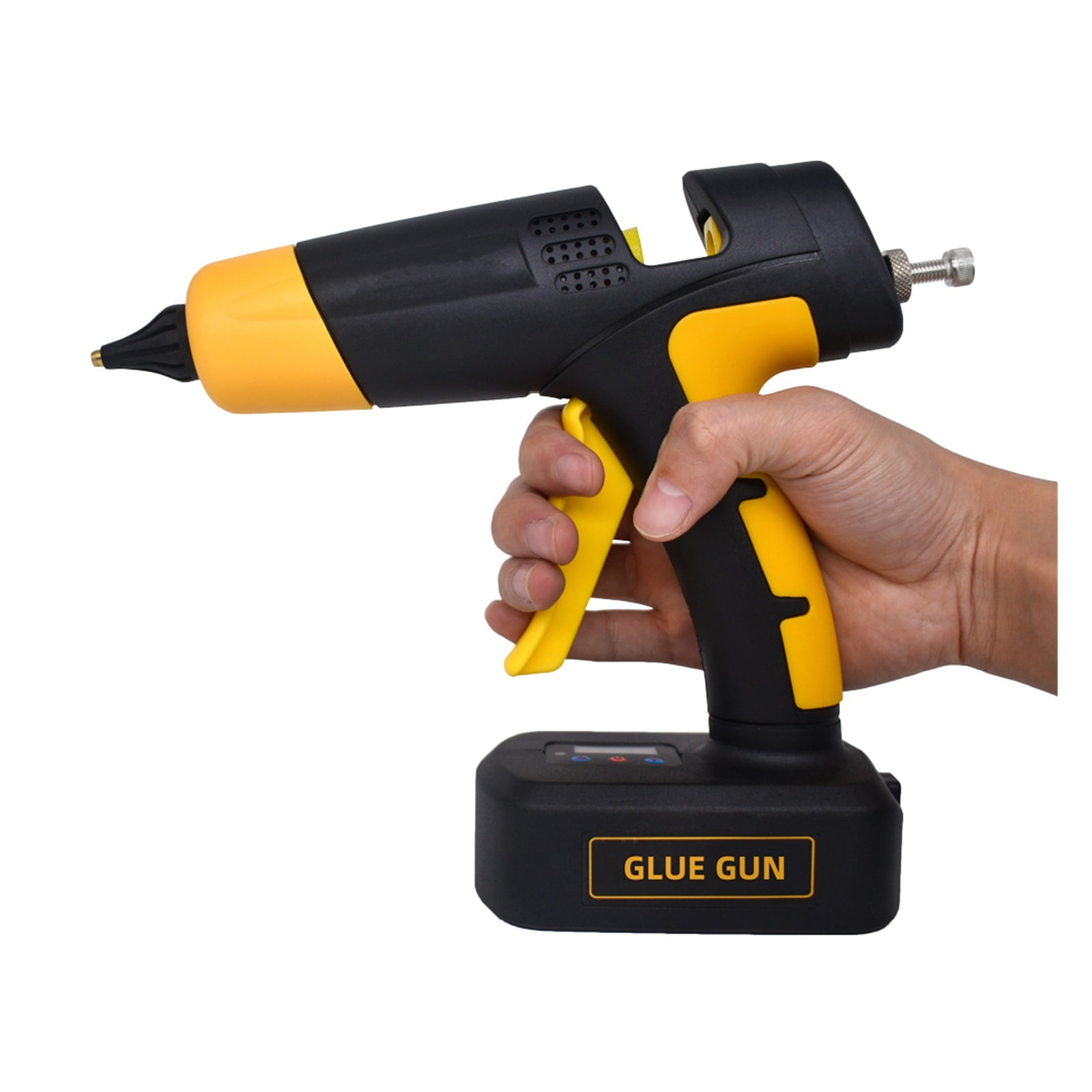 100W Cordless Lithium Battery Hot Melt Glue Gun With Digital Display ...