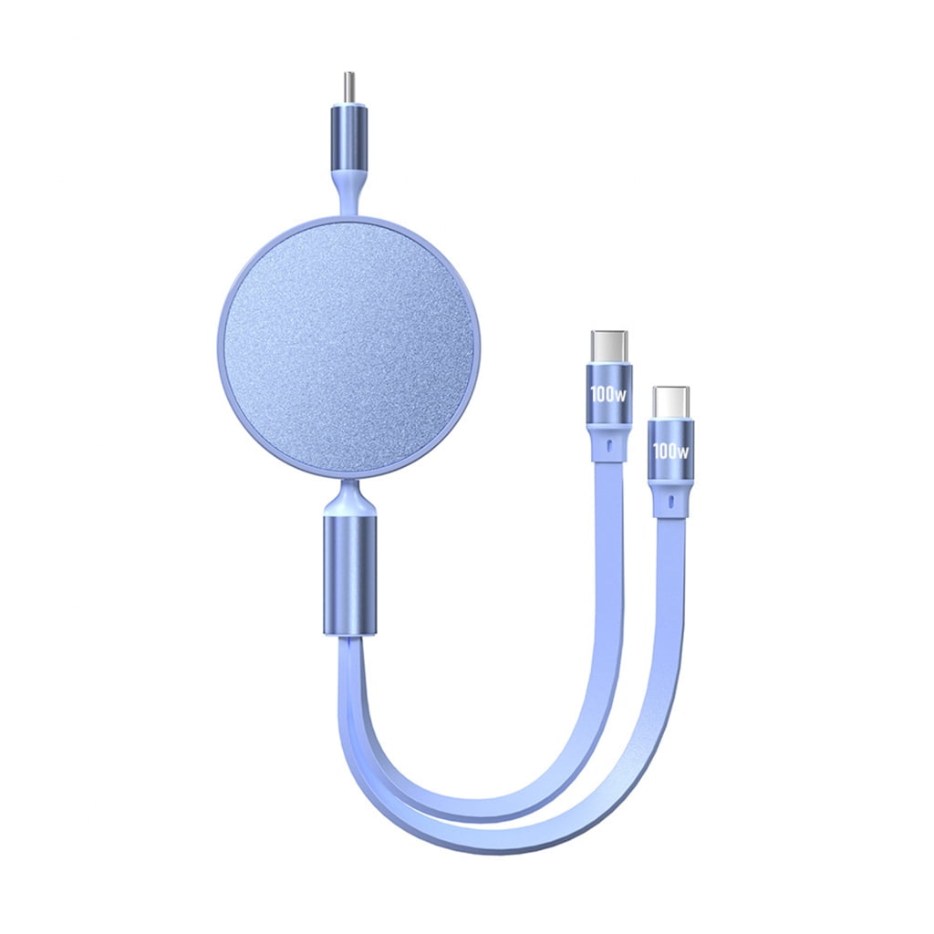 100W Data Sync Extender Cord Wire Type C Cable USB C to Double Male ...