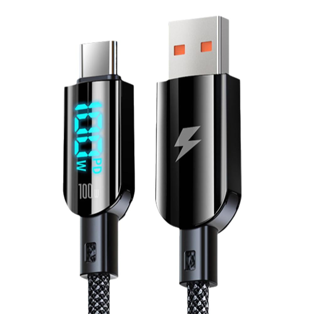 100W Digital Display Data Cable Type C USB PD Fast Charging Cables ...