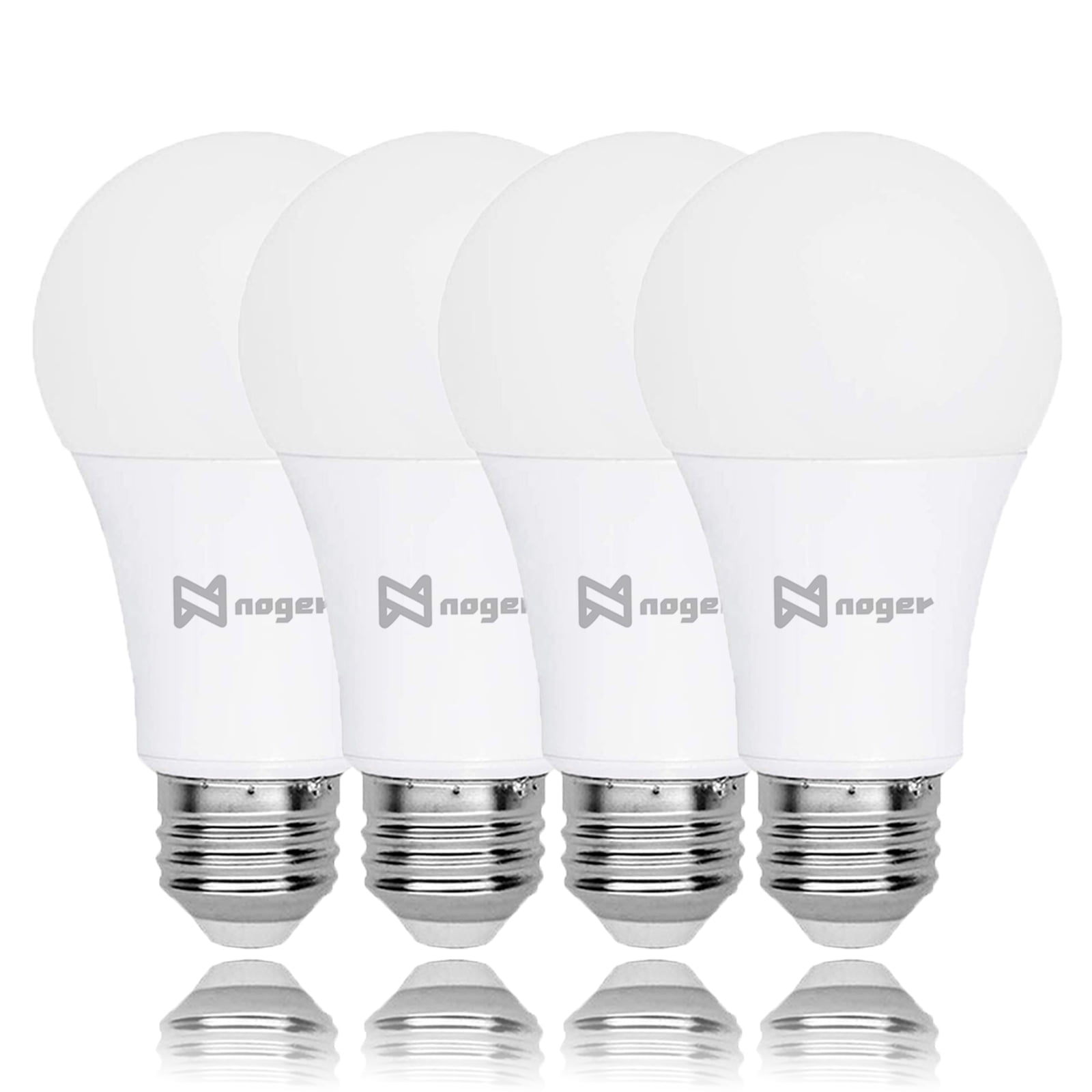 100W Equivalent A19 LED Light Bulbs, Daylight 5000K, E26 Base, Standard ...