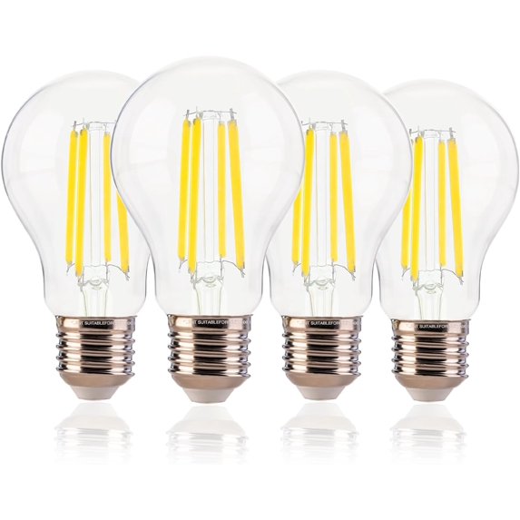 100W Equivalent A19 LED Light Bulbs, Efficient 12W, 1600Lumens, 5000K ...