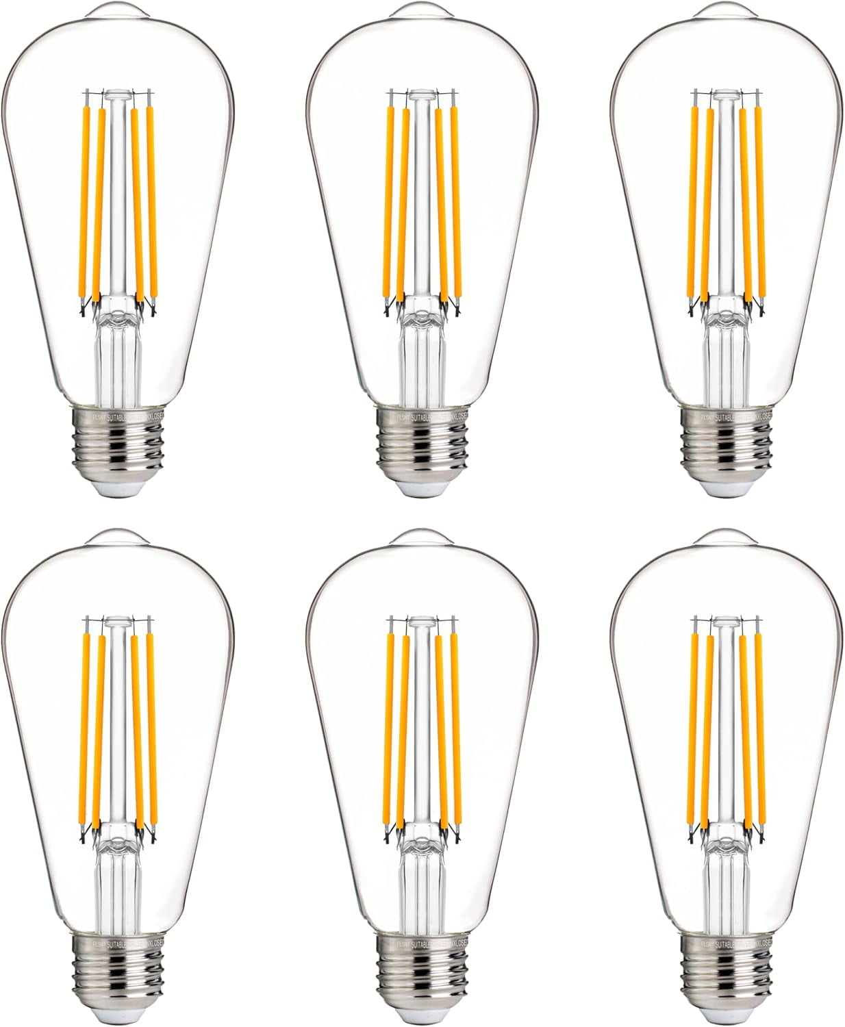 100W Equivalent LED Edison Bulbs, ST19/ST58 Dimmable LED Light Bulbs ...