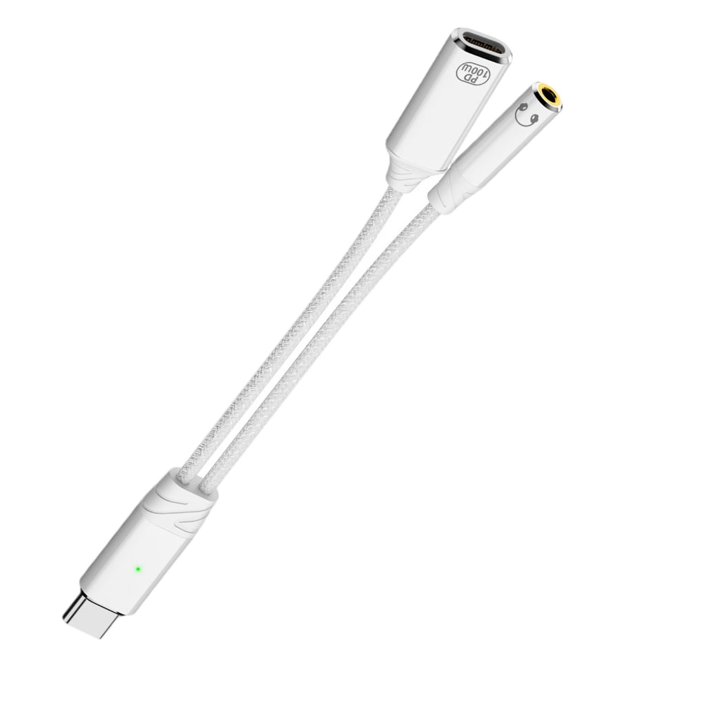 100W Fast Charging Double Head USB C Splitter Headphone Charging ...