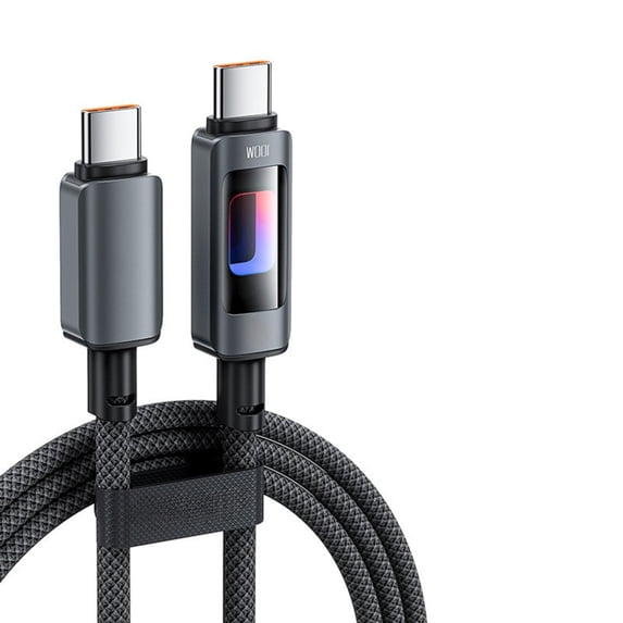 100W Fast Charging Robust Type C Data Cable Aluminum Alloy Construction ...