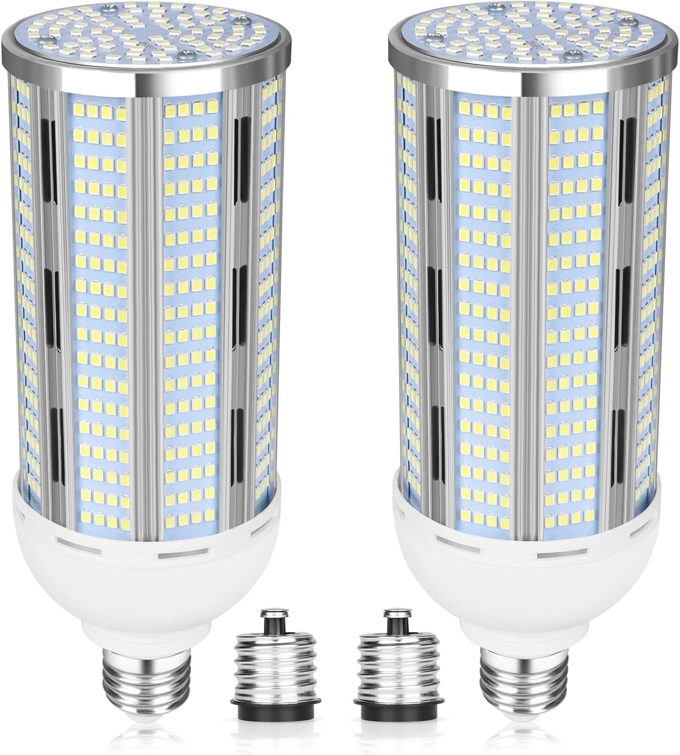 100W LED Corn Bulb 2 Pack, 12000 Lumens Super Bright Light, 5000K Daylight White LED Corn Light ...