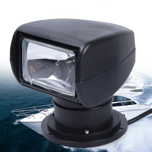 100W Marine Boat Spotlight Searchlight,360° Rotate Remote Control ...