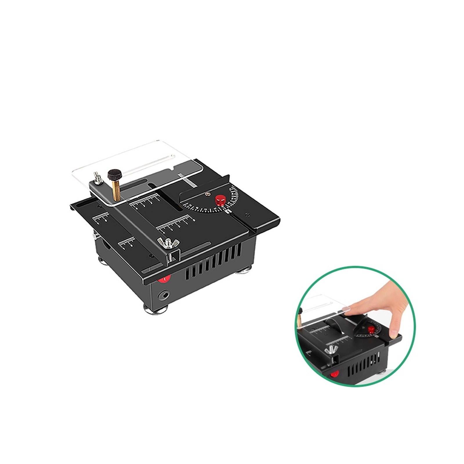 100W MultiFunctional Table Saw Mini Desktop Electric Saw Cutter Angle ...