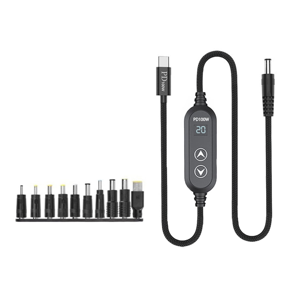 USB C DC5.5mm Power Supply 100W With 5V/12V/15V/19V/20V Multiple Output ...