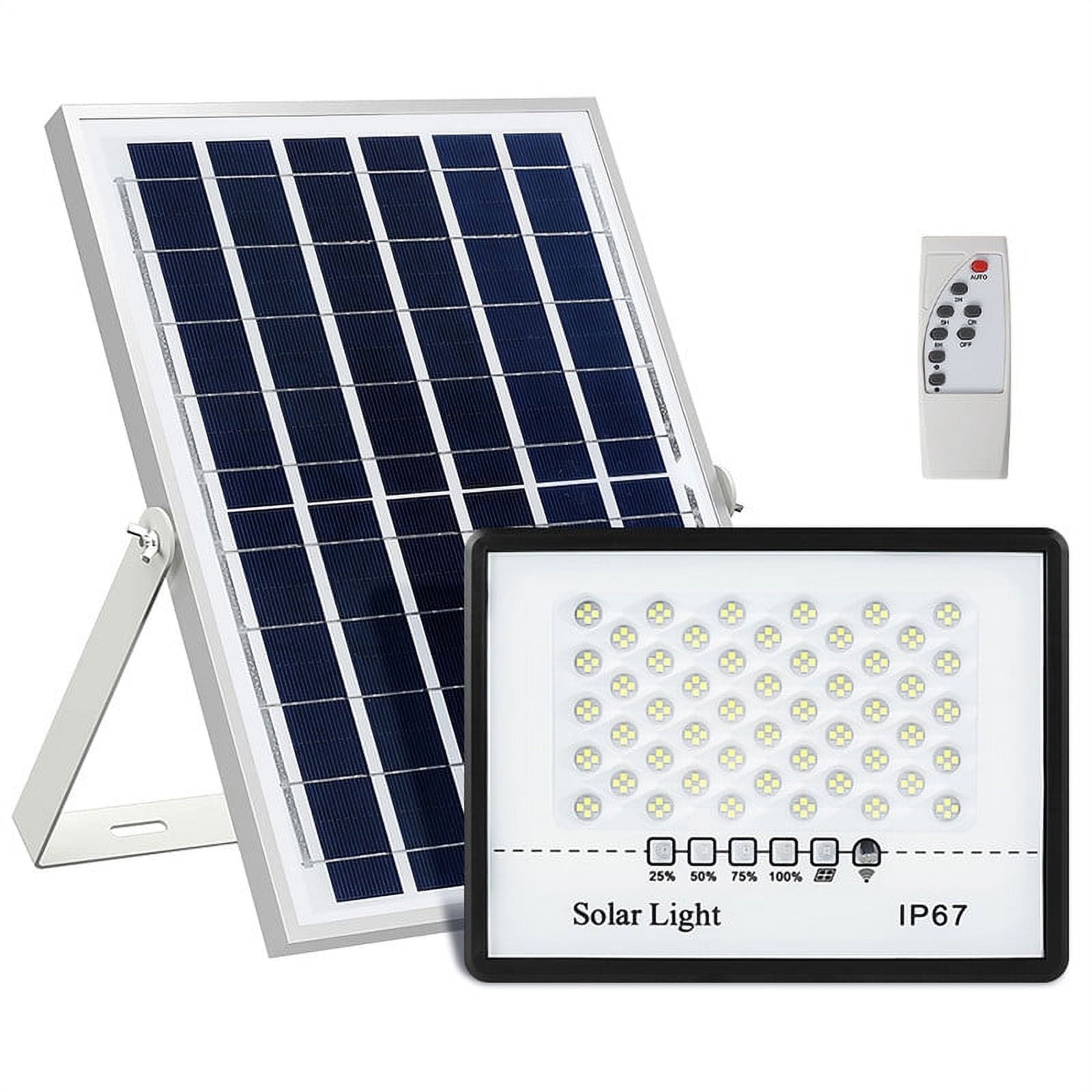 100W Powered LED Solar Lights Street Security Flood Light IP67 ...