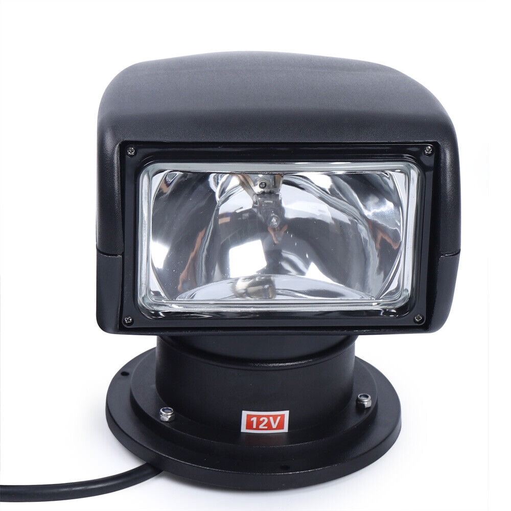 100W Remote Control Spotlight Boat Search Light Halogen 360 Rotate 12V ...