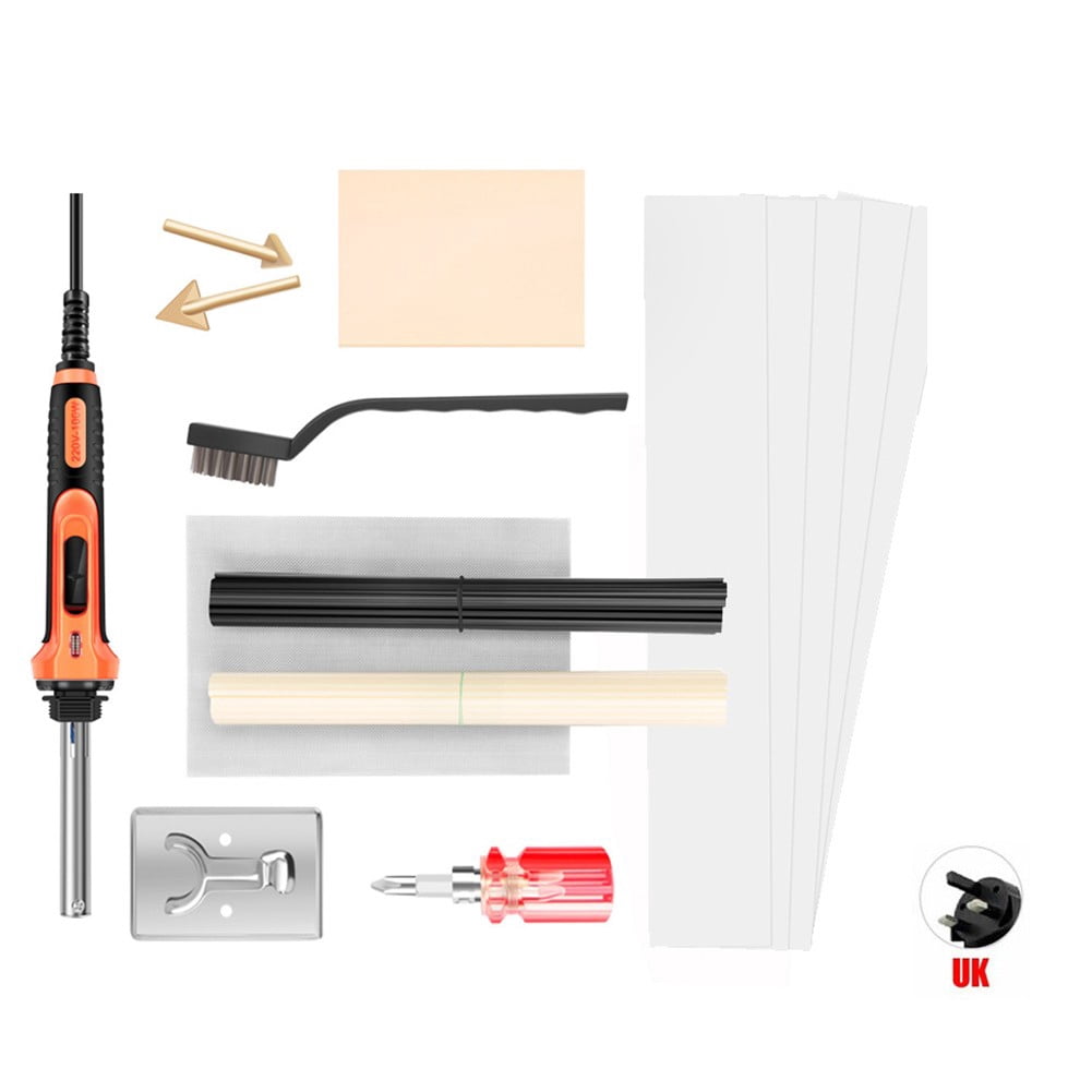 100W Soldering Iron Kit Plastic Welding Welder Car Bumper Dashboard ...