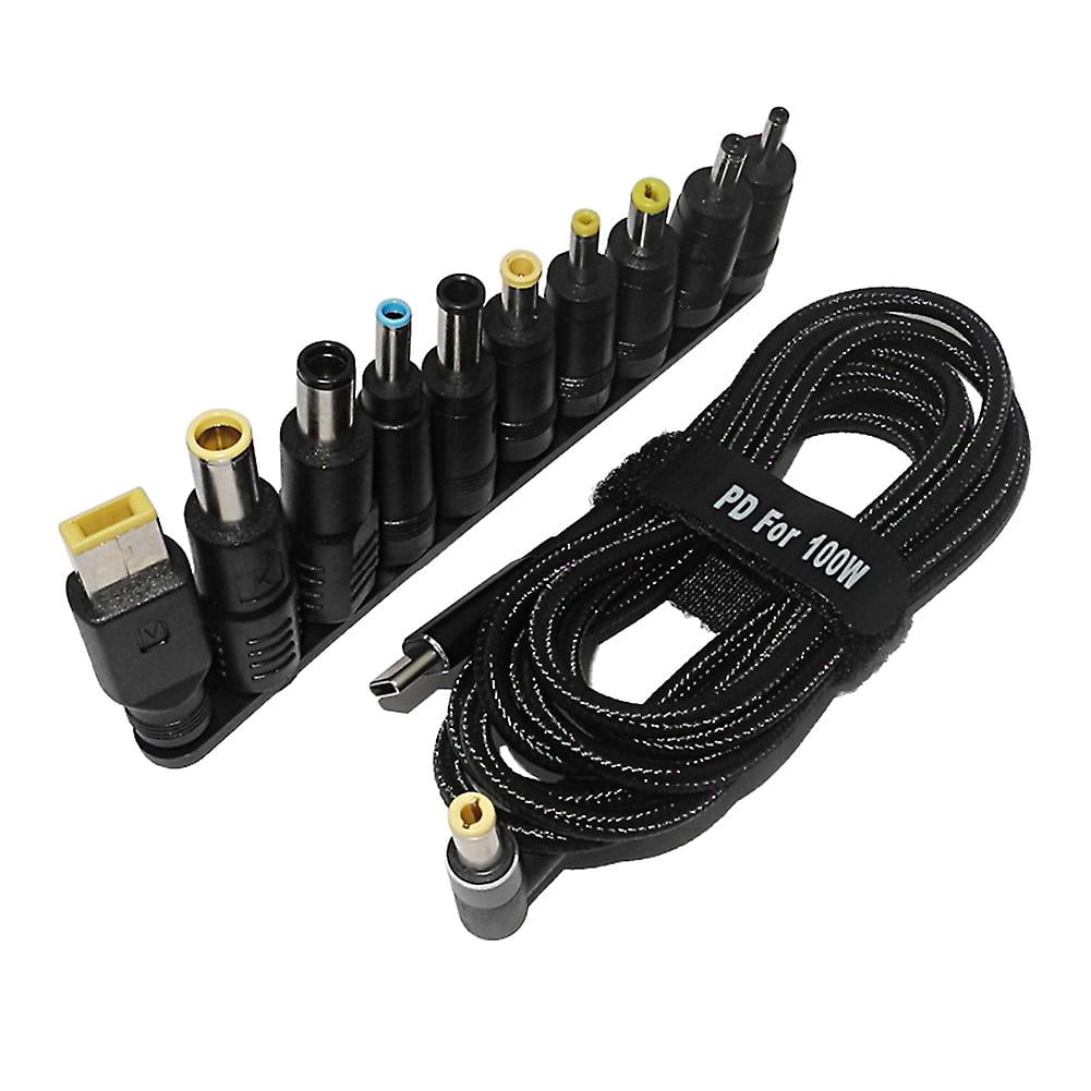 100W Type C Laptop Power Adapter Connector Plug USB Type C to Universal ...