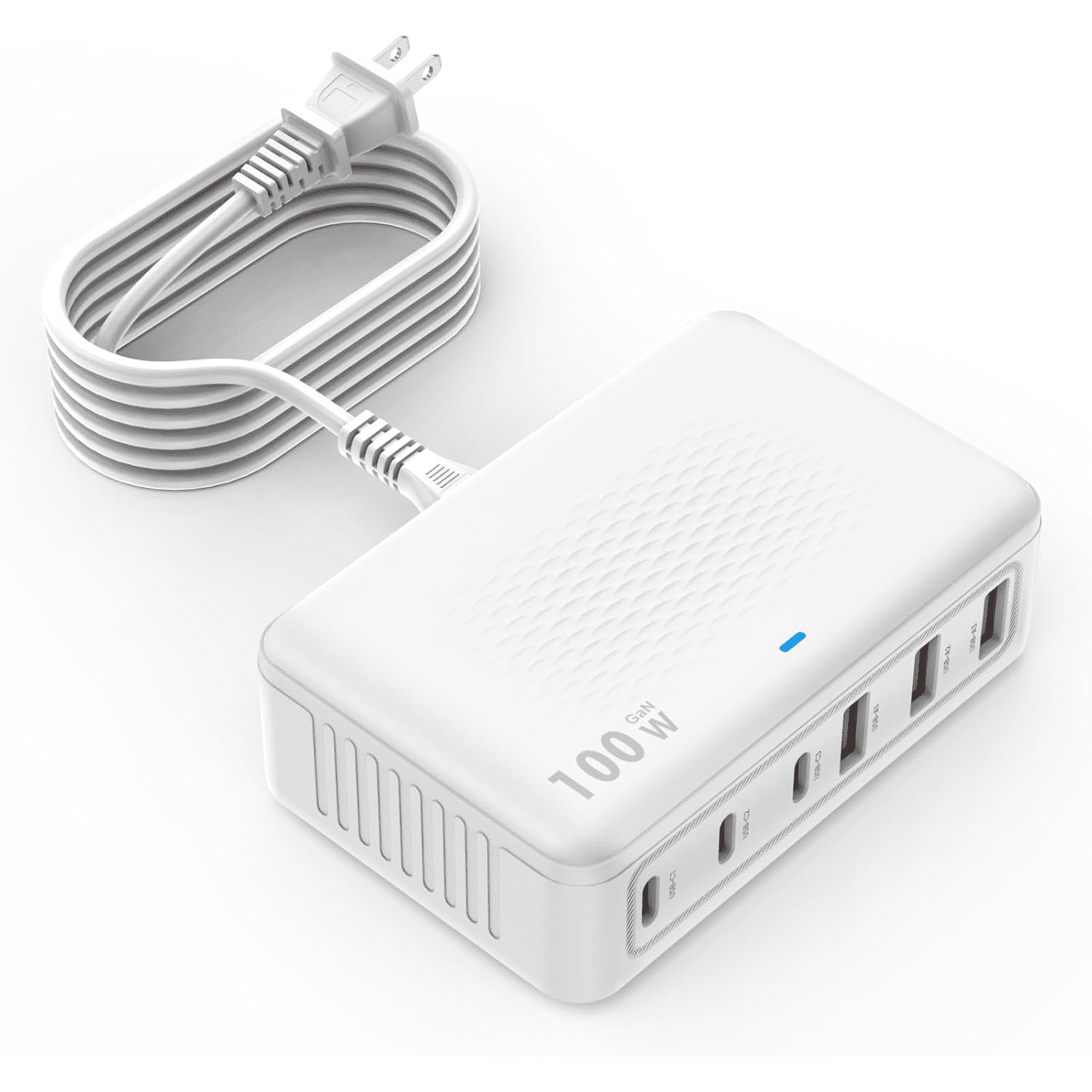 100W USB C Charger Block, 6 Port Type USB C Charging Station USB Hub ...