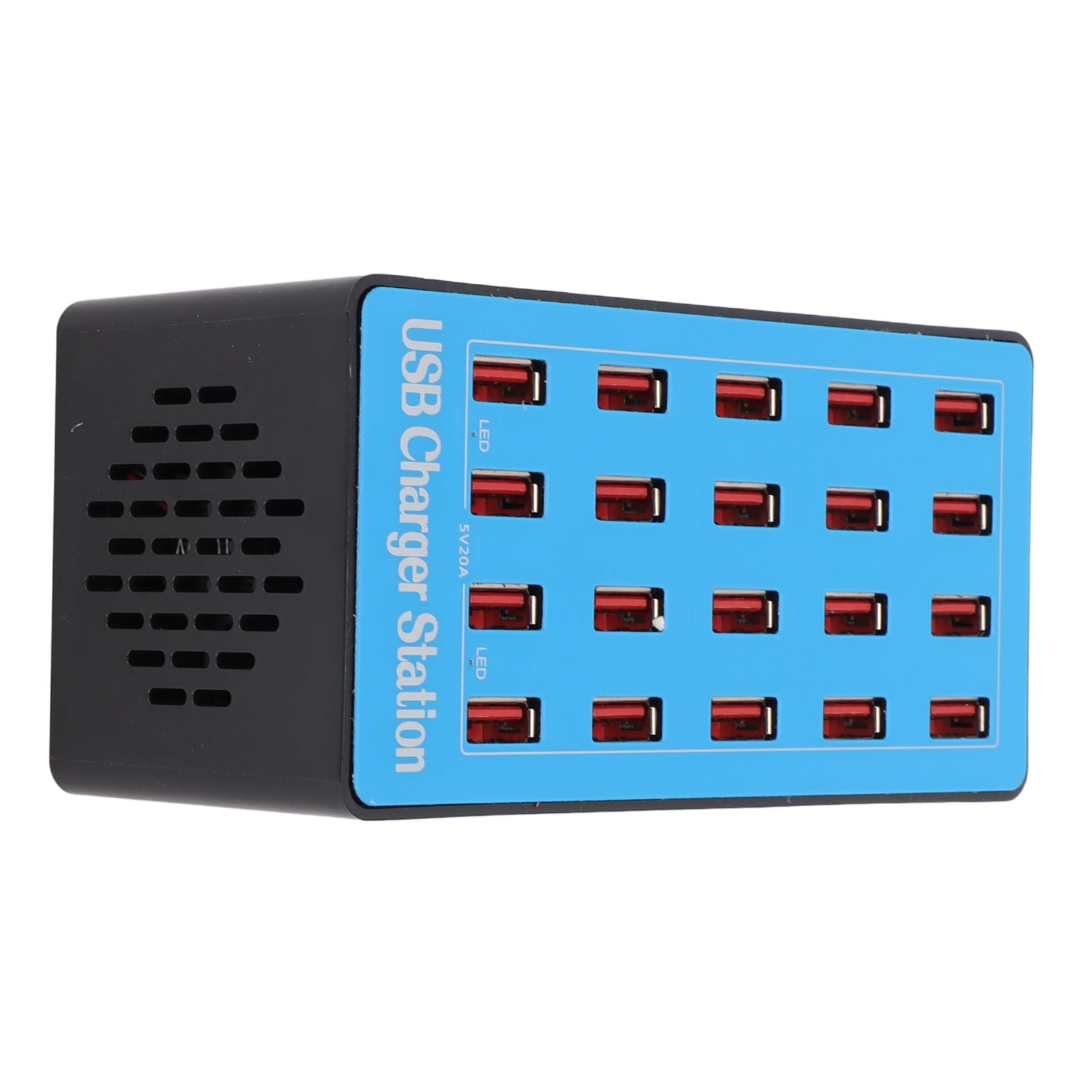 100W USB Hub Wall Power Adapter, Universal Multiport 20 Port USB Hub ...