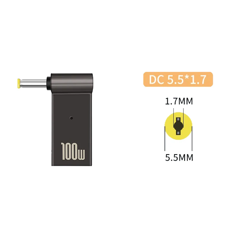 100W USB Type C Fast Charging Adapter Plug Connector Universal USB C ...