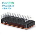 100W Universal 15 Ports Multi USB Fast Charger Charging Station Usb ...