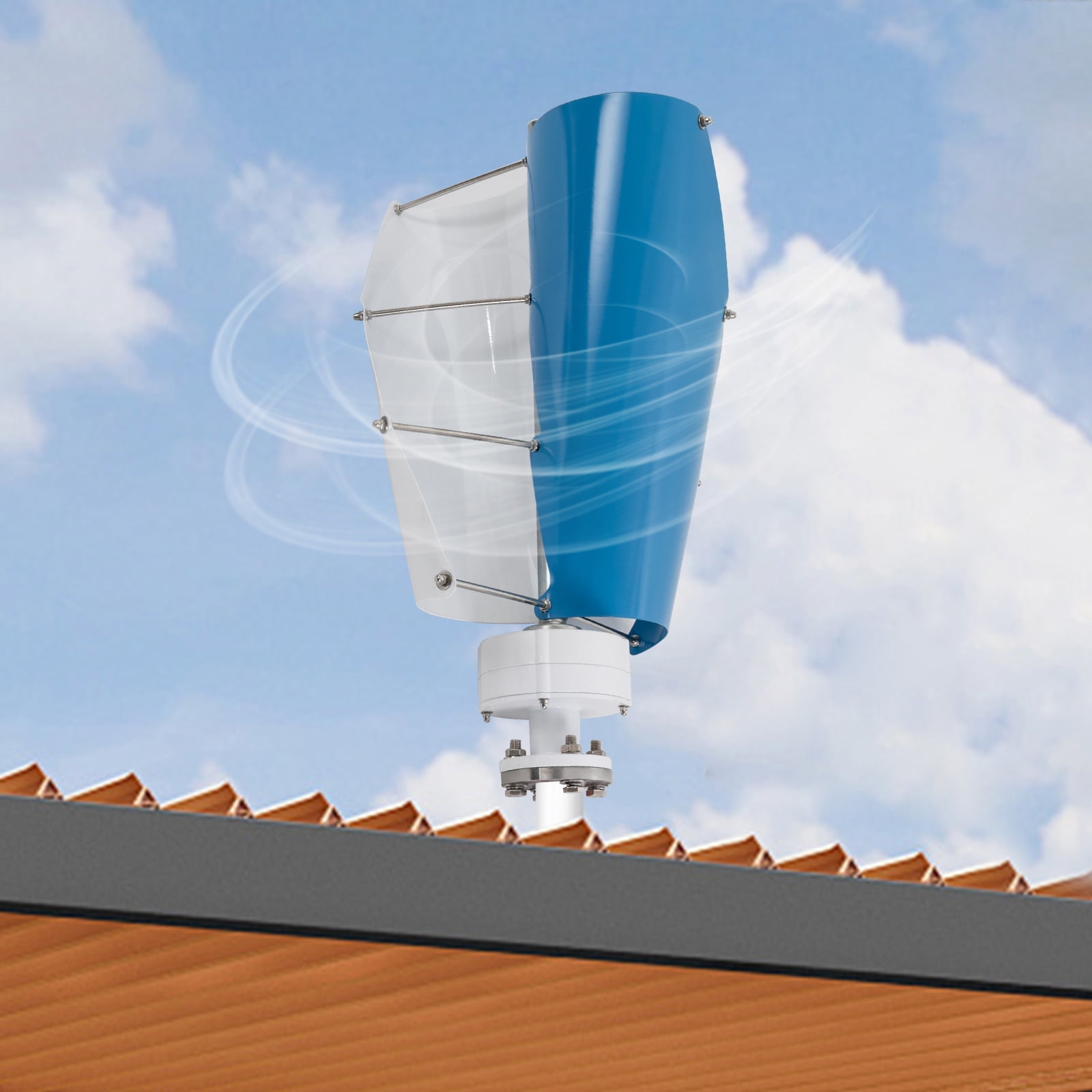 100W Vertical Axis Wind Turbine Generator 12V with Controller Home ...