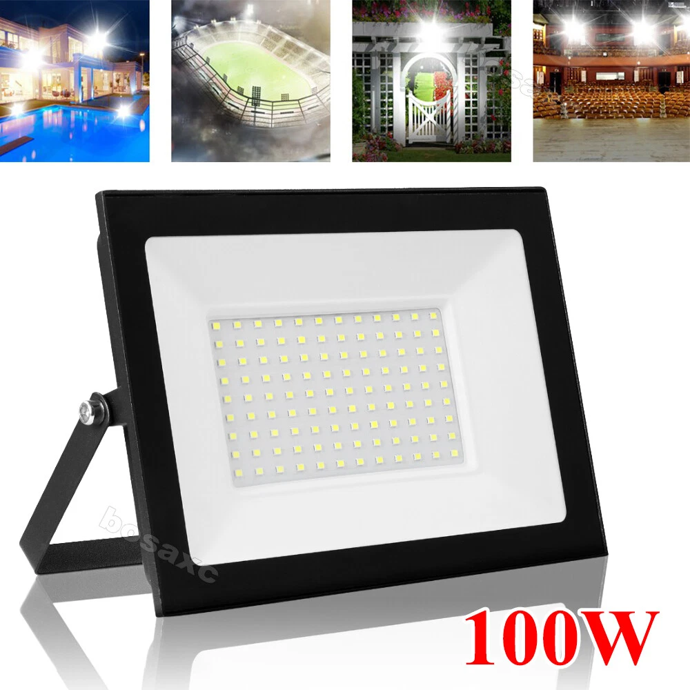 100W Watt Led Flood Light Garden Outdoor Lamp Yard Security Spotlight ...
