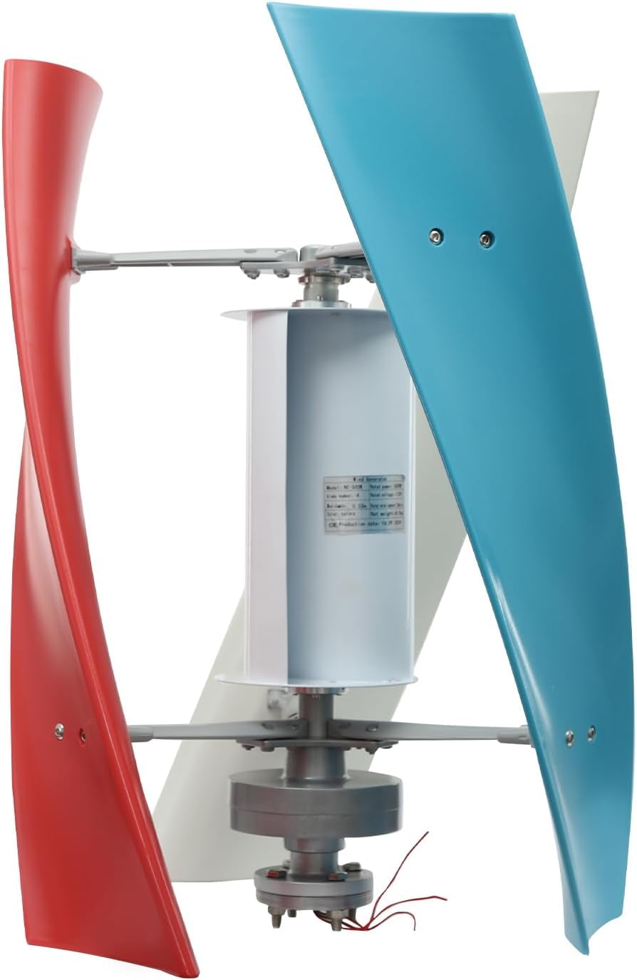 100W Wind Turbine Generator, 12V Vertical Axis Wind Turbine Generators ...