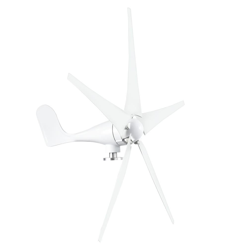 100W Wind Turbine Kit for Home, 12V/24V 5-Blade Wind Power Generator ...