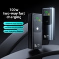 100W super fast charging power bank, portable laptop charger with ...
