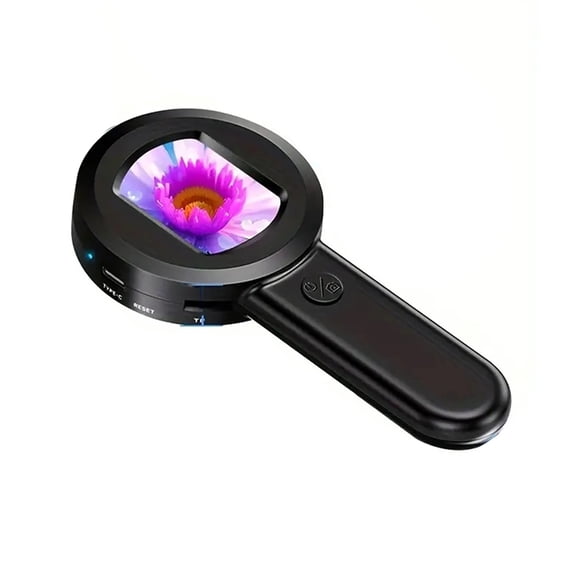 100X Microscope for Adults Kids Handheld Coin Magnifier with Light for ...