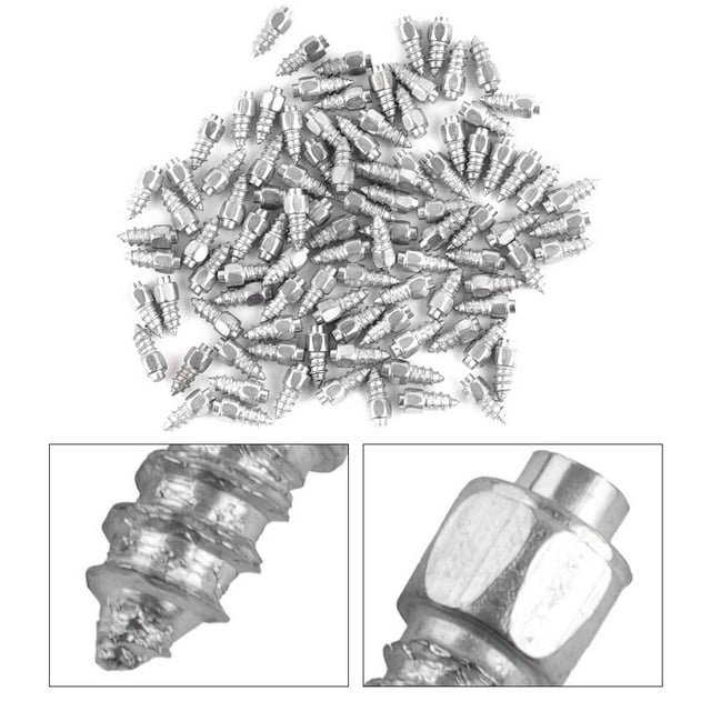 100x9mm Screw in Tire Stud Snow Spikes Racing Track Tire Ice Studs Car ...