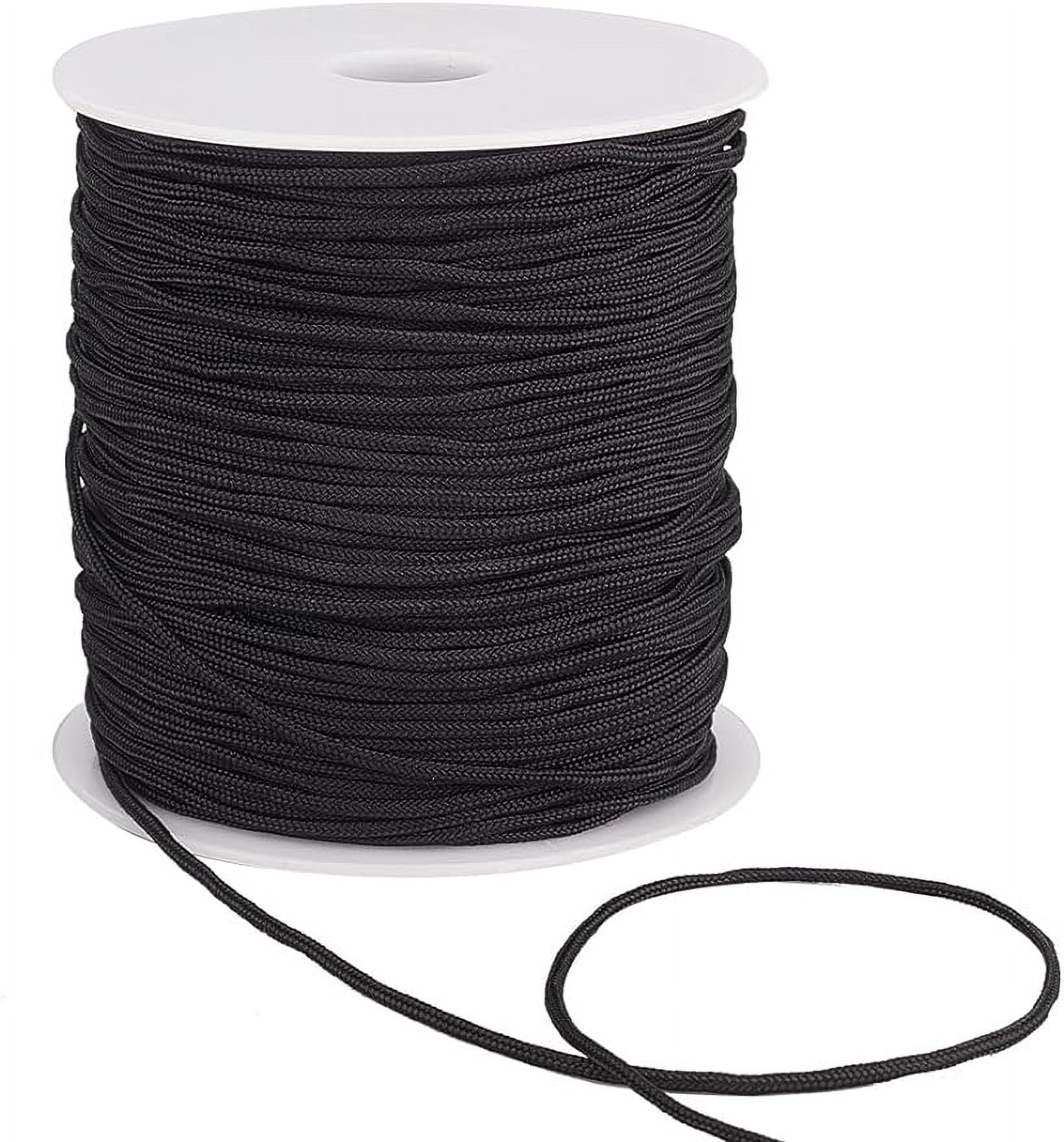 100Yards 2mm Black Nylon String Chinese Knot Cord Nylon Beading String ...