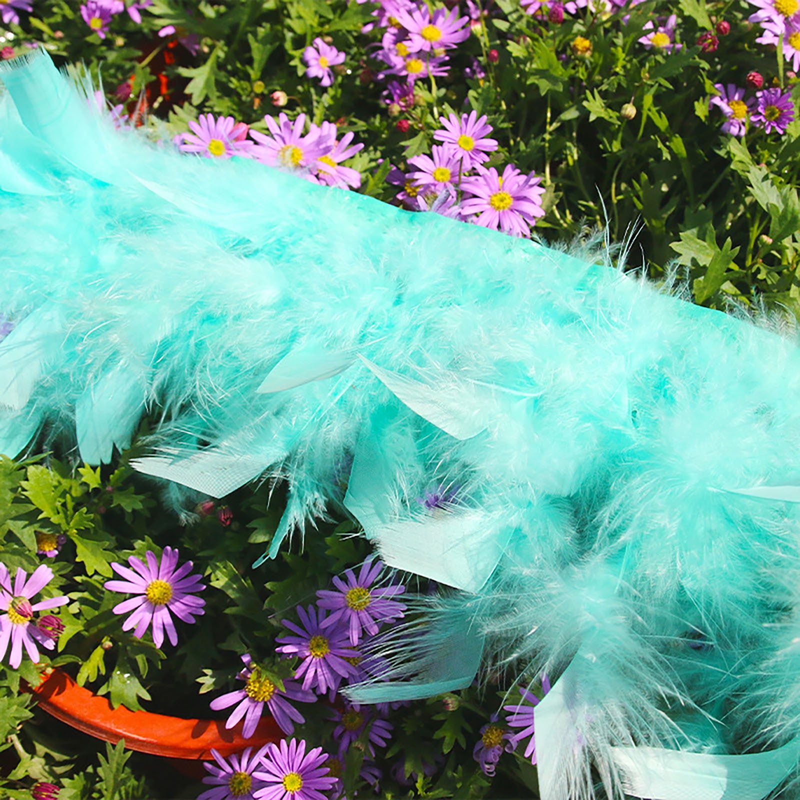 100cm 10 To 13CM Turkey Feather Trim Fringe For Home Decor Sewing Craft ...