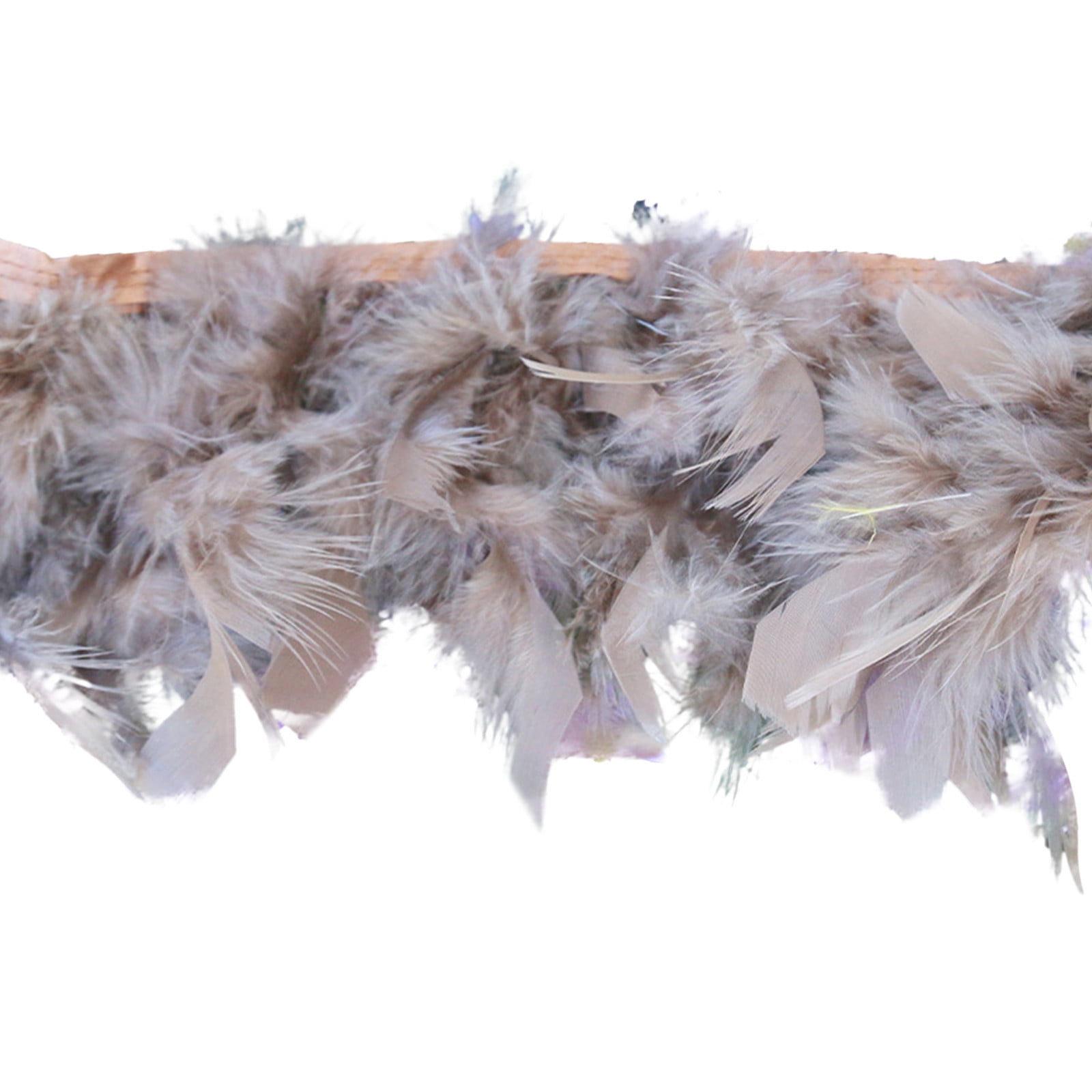 100cm 10 To 13CM Turkey Feather Trim Fringe For Home Decor Sewing Craft ...