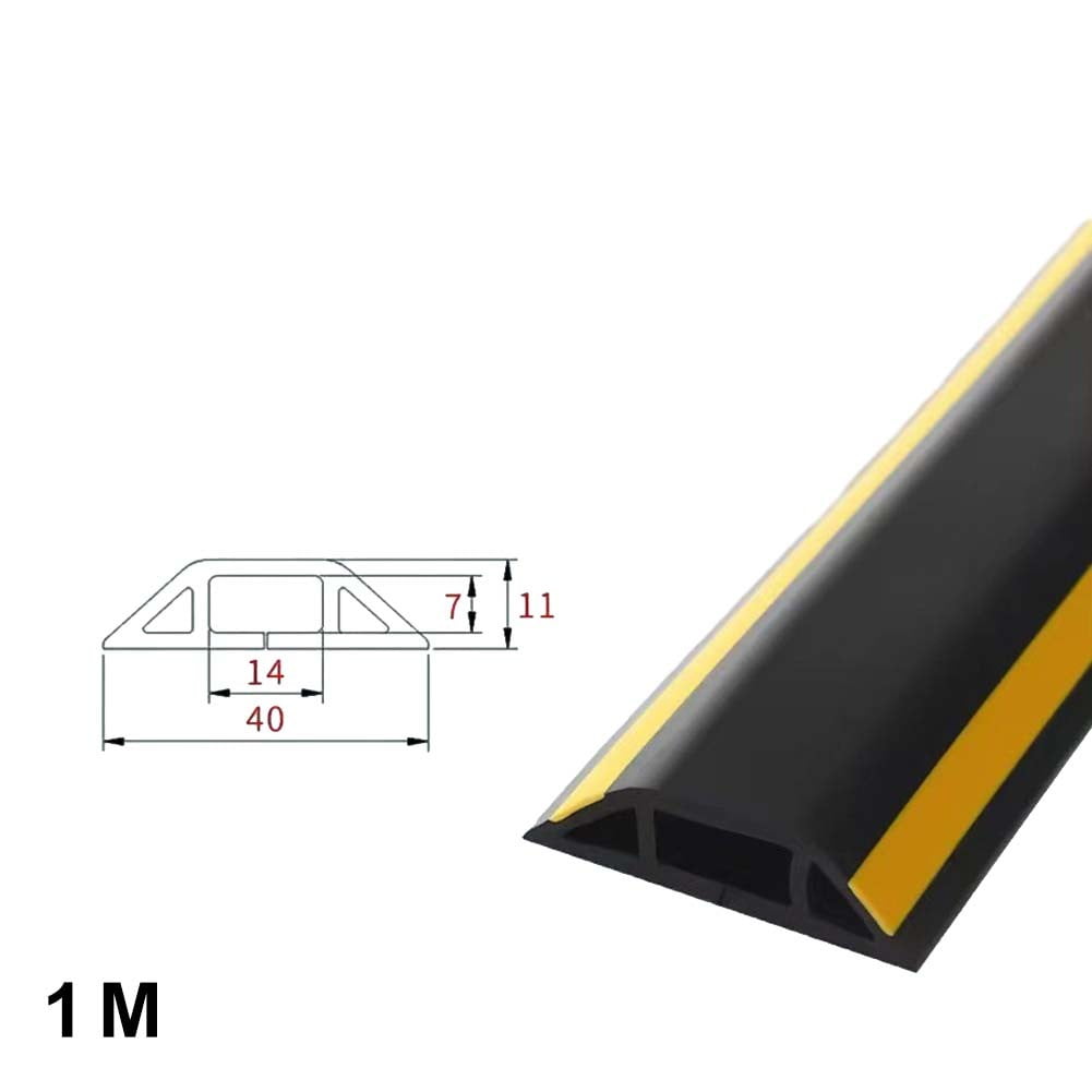 100cm Floor Cord Cover Self-Adhesive Cord Protector Extension Wiring ...
