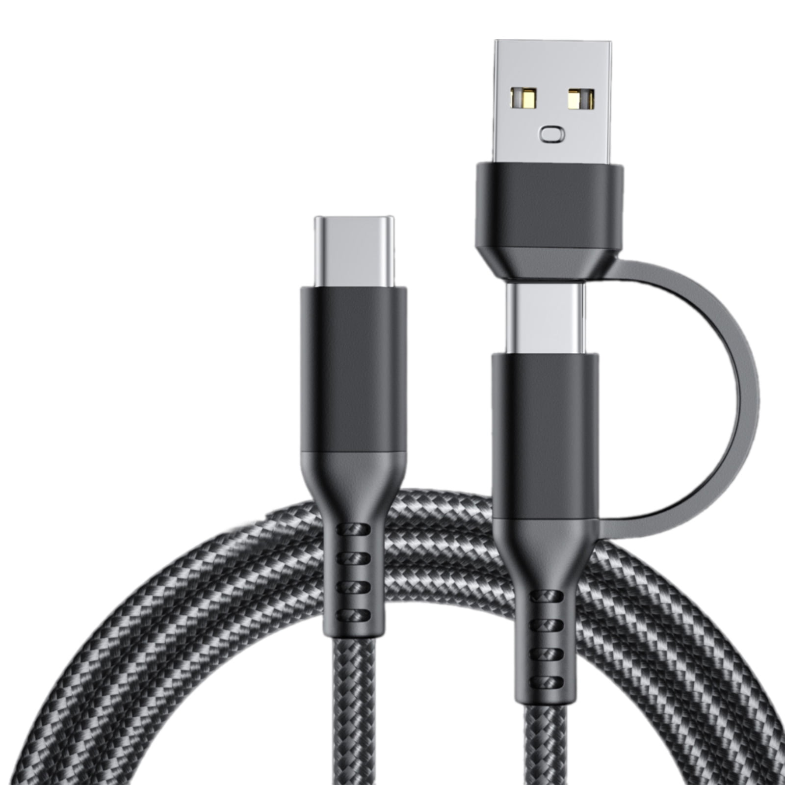 100cm Mobile Phones Data Cable 60W Super Fast Charging Cord Nylon ...