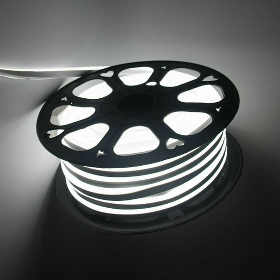 100ft 110V Waterproof LED Neon Rope Light Strip Home Commercial Sign ...