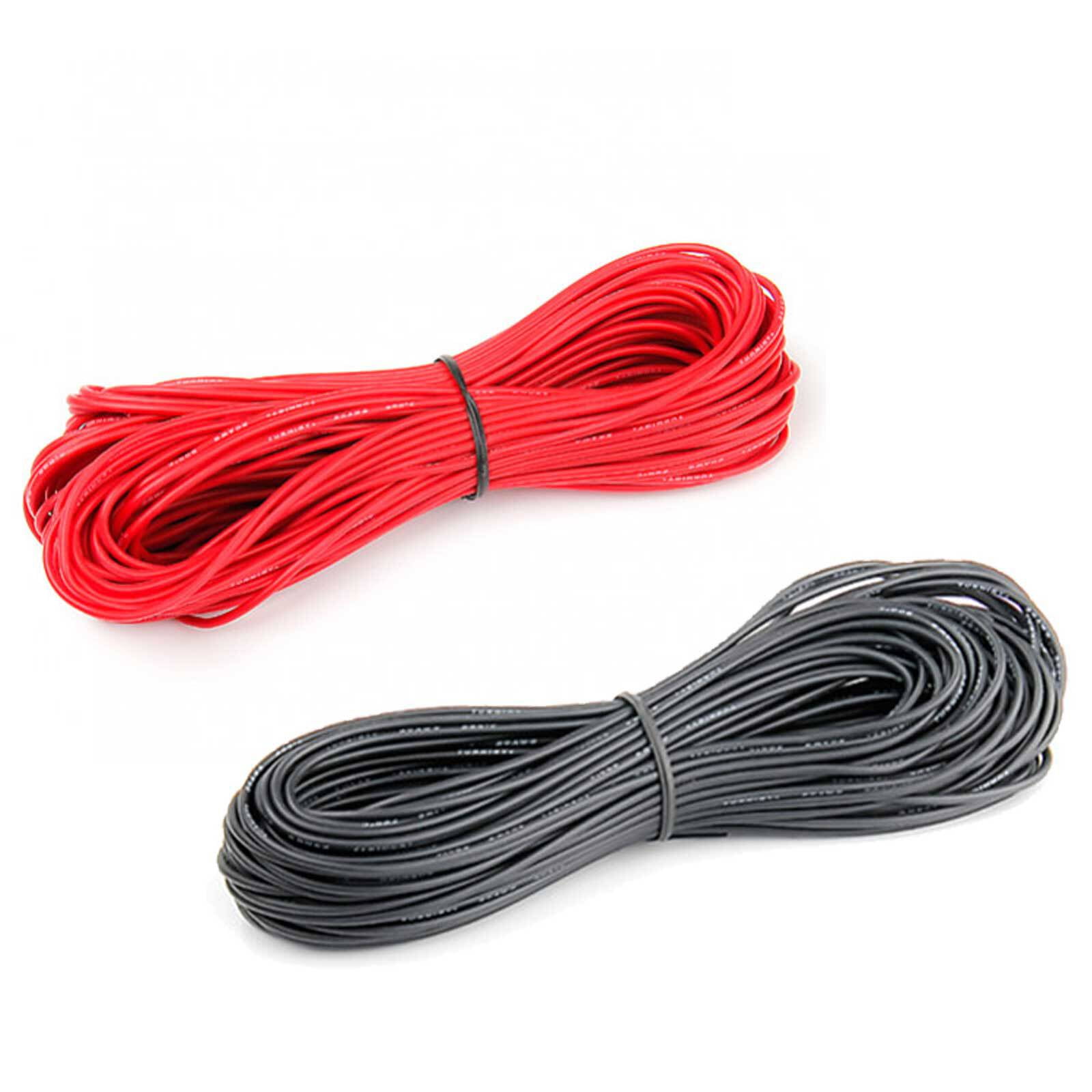 100ft 18AWG Silicone Wire 200C Flexible Copper Cable High Strand Count ...