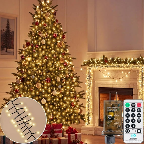 100ft Christmas Cluster YANTONs String YANTONs 1000 LED, Waterproof ...