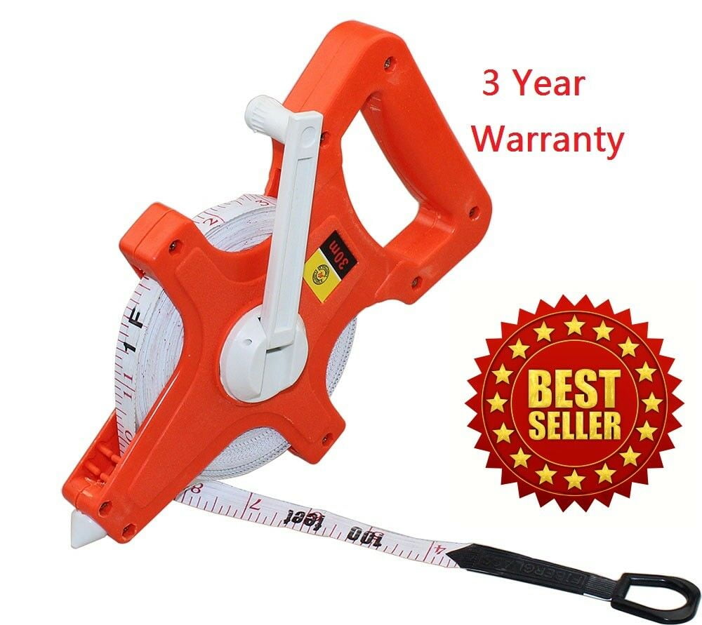 100ft Long Tape Measure Fiberglass Core Use for Landscaping Building ...