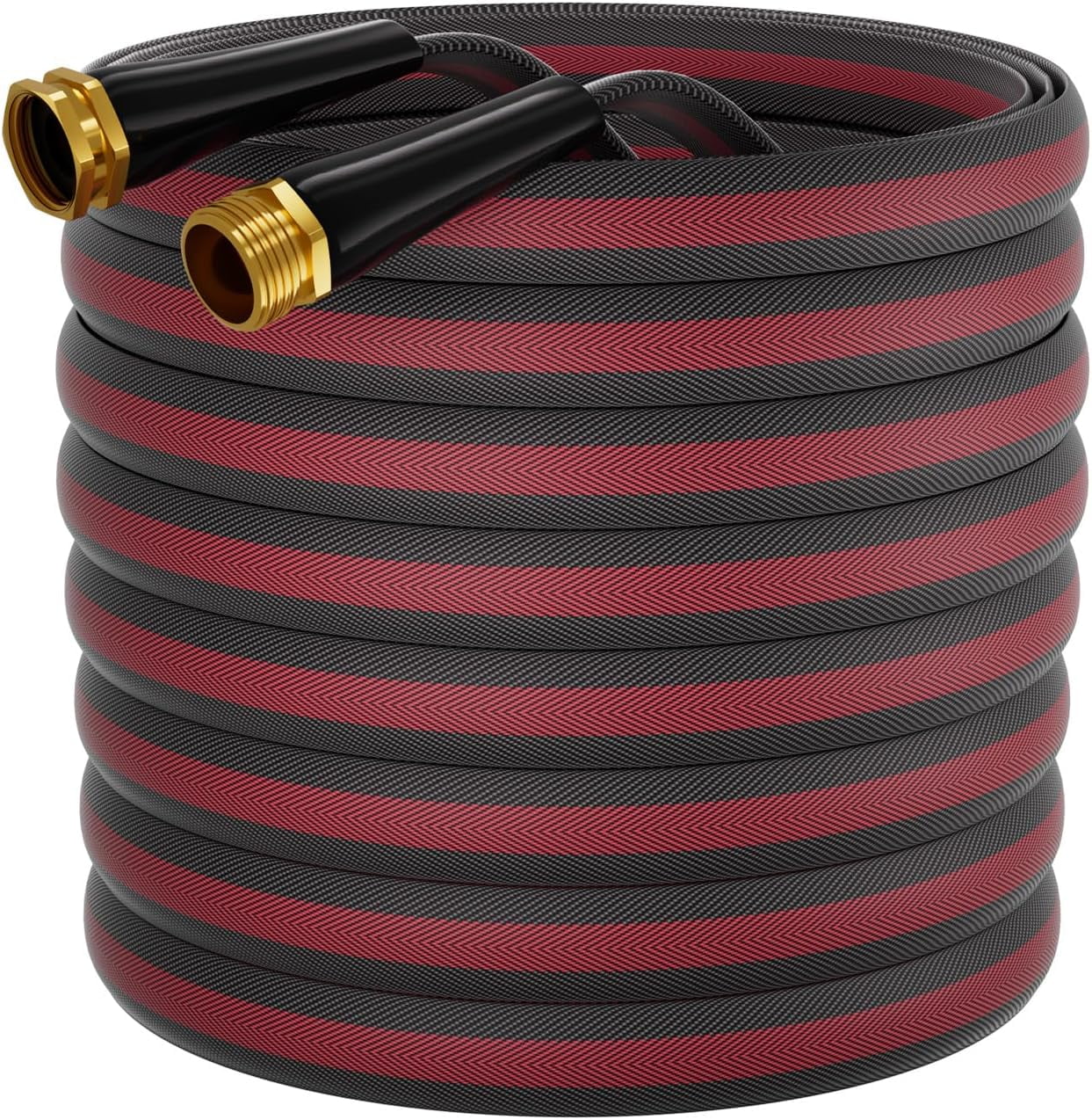 100ft Non-Expanding Garden Hose with 8-Layer Latex Core, Lightweight ...