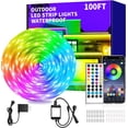 100ft Outdoor LED Strip Lights Waterproof,IP68 Waterproof LED Light ...