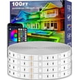 100ft Outdoor Strip Lights ,IP68 Outside Light Strips with App and ...