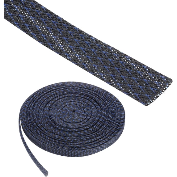 100ft PET Expandable Wire Loom 1 Inch, Braided Sleeving Cable ...
