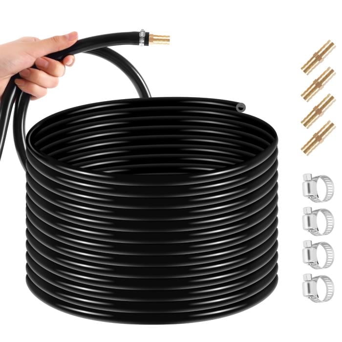 100ft Pond Oxygenation Hose, Self-Sinking 3/8 Inch Design with Copper ...