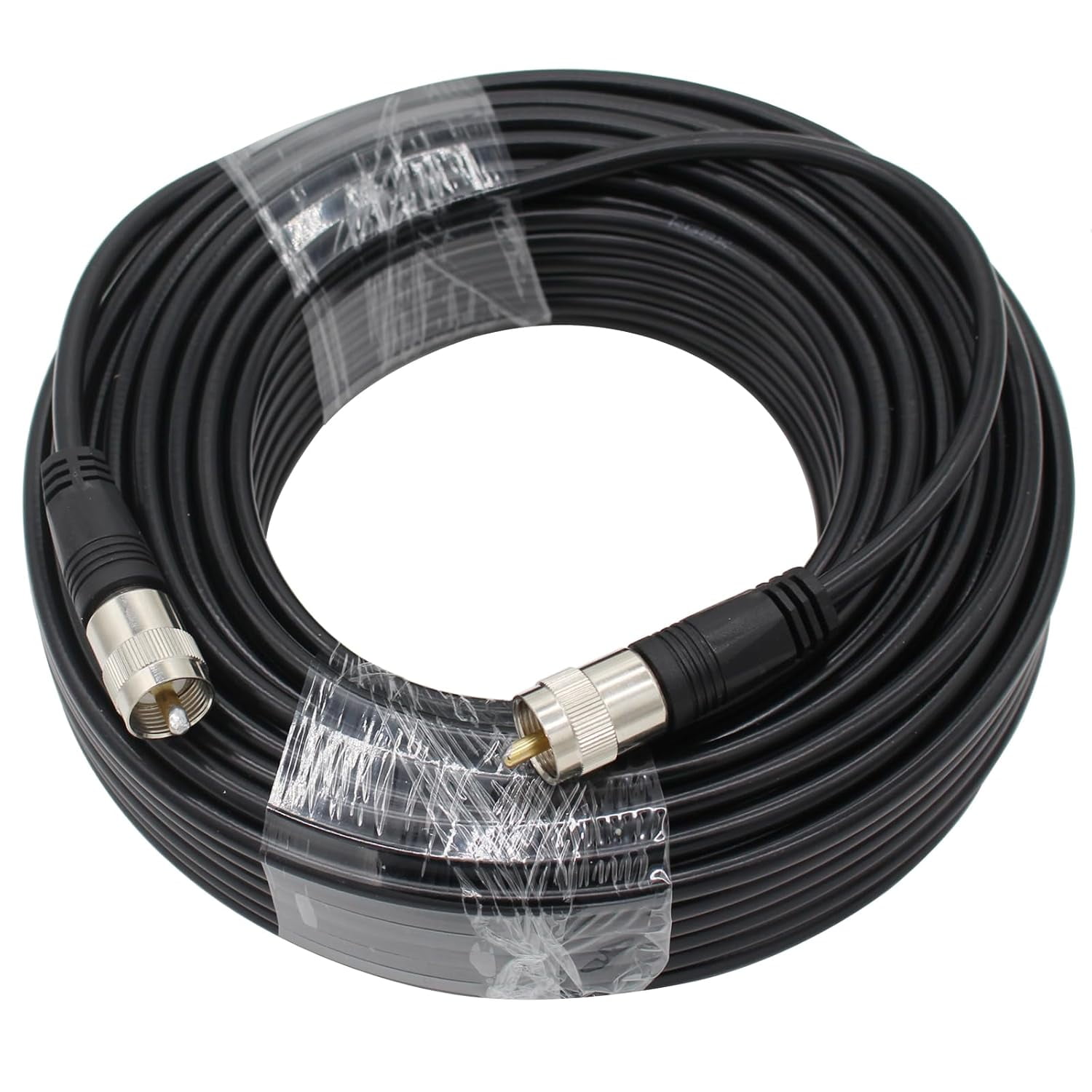 100ft RG8X Coaxial Cable, CB UHF Coax Cable with PL259 Male To Male ...