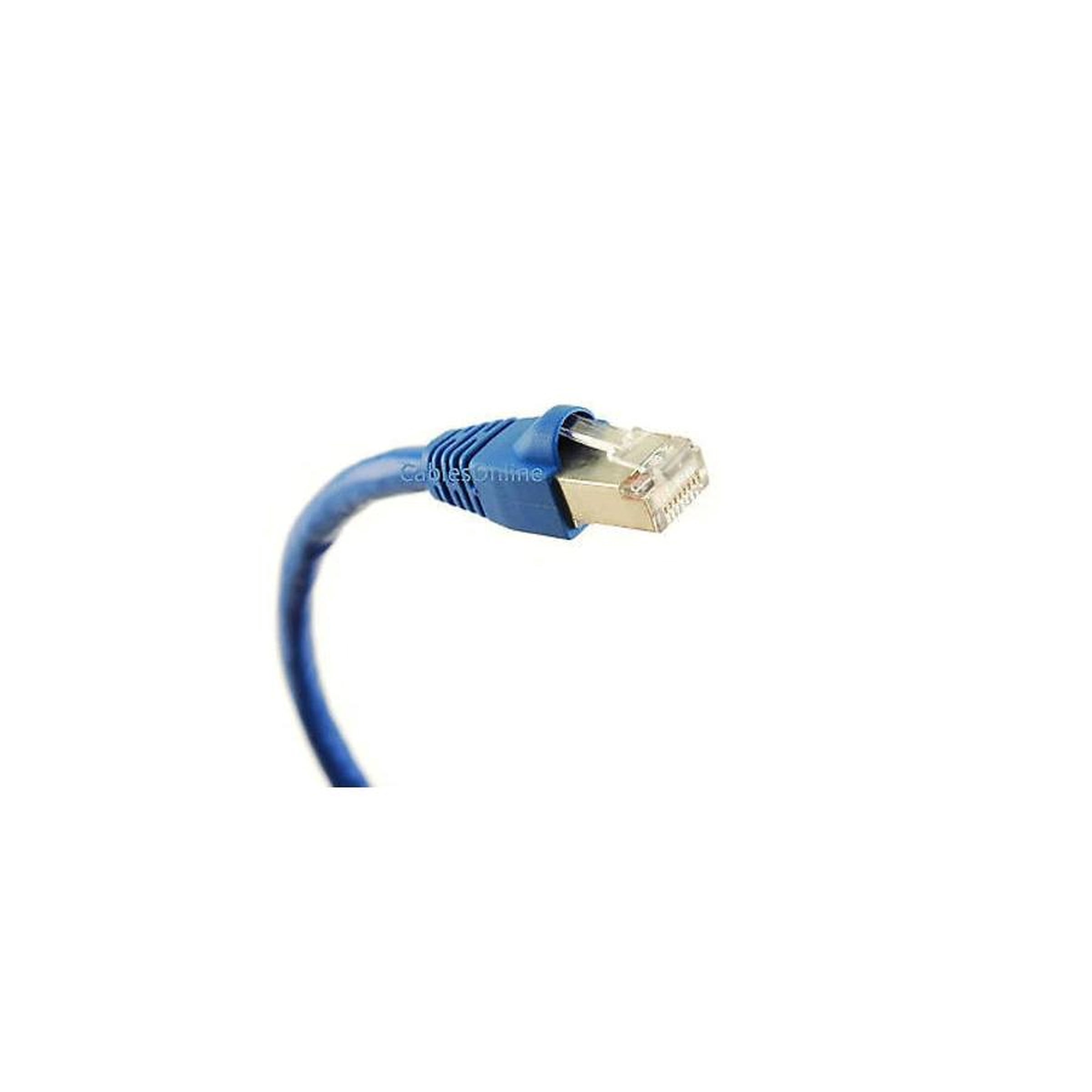 100ft Shielded CAT6A Network STP 500MHz Bare Copper Ethernet RJ45 Patch ...
