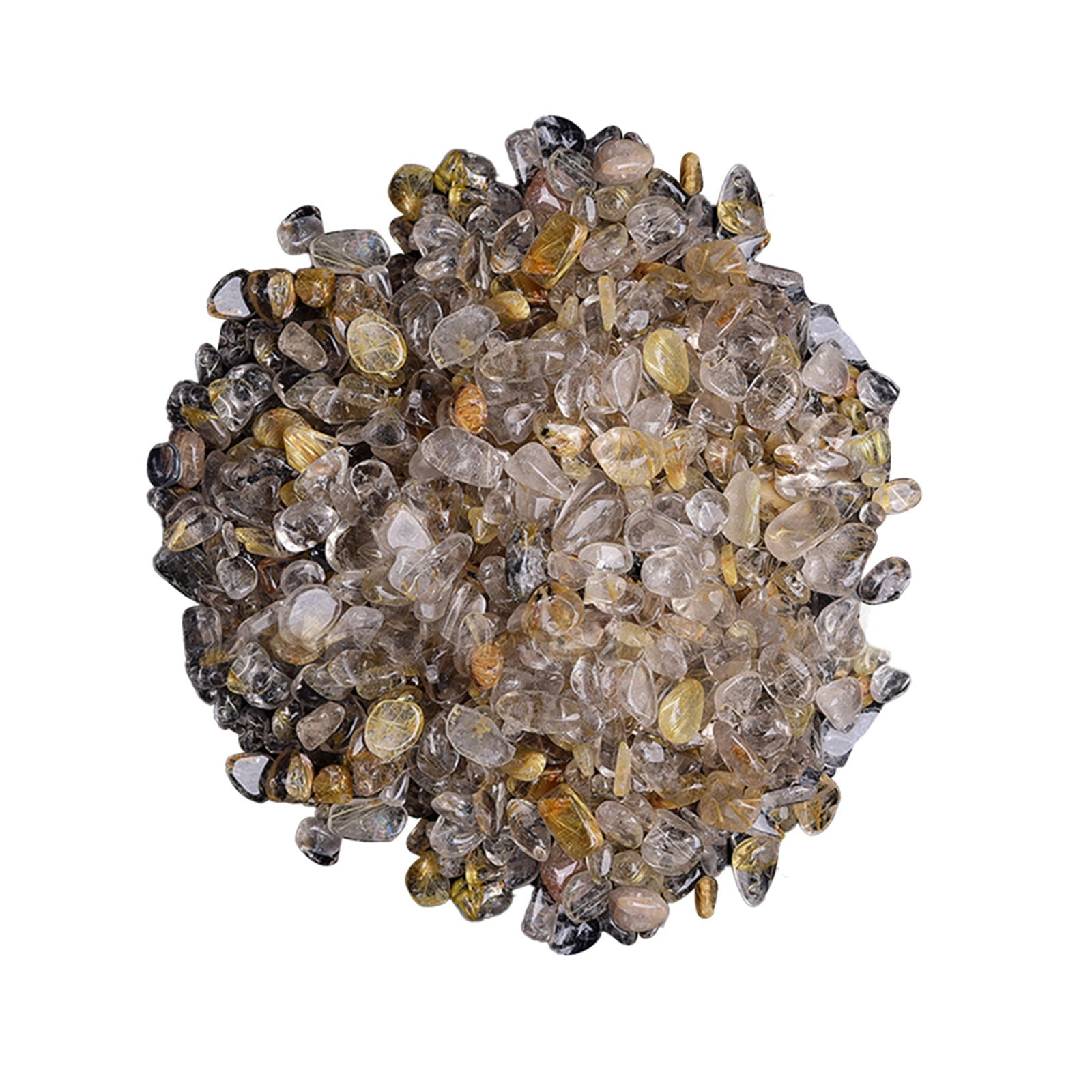100g 5~7mm Natural Mixed Quartz Stone Rock Gravel Specimens Tank Decor ...